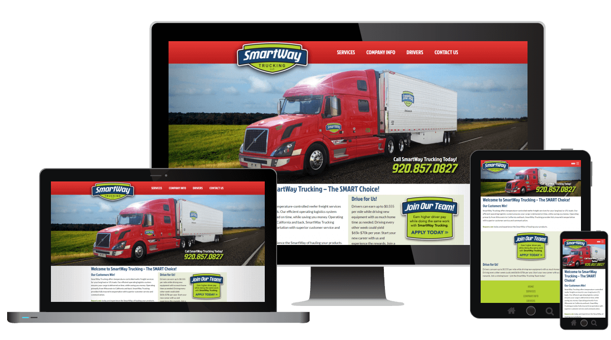 Web Design for SmartWay Trucking | CWDG LLC